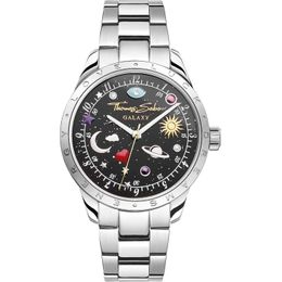Thomas Sabo Damen Quarzuhr "COSMIC AMULET", silber, Armbanduhren, Armbanduhr, Damenuhr, Zirkonia, Herz, Mond, Sterne, Edelstahlarmband