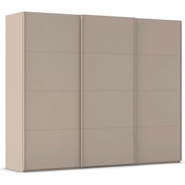 Schwebetürenschrank Rauch, B:271cm H:223cm T:68cm, grau, Holzwerkstoff, Schränke, "Kleiderschrank Schrank Garderobe Schlafzimmerschrank SCALE-FYRA",