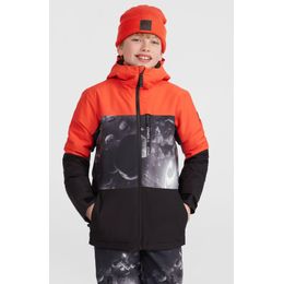 O`Neill O'NEILL Jungen Skijacke "CARBONITE SNOW JACKET", schwarz, Gr. 152, colorblocking, gemustert, Stoff, Obermaterial: 100% Polyester, Jacken