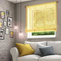 Neutex for you! Raffrollo NEUTEX FOR YOU, B:60cm H:140cm, gelb, Jacquard, Obermaterial: 100% Polyester, Wohnzimmer, Raffrollos, "Libre-ECO"