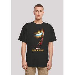 F4NT4STIC Damen T-Shirt "Marvel Studios Iron Man Poster", schwarz, Gr. XXL, Obermaterial: 100% Baumwolle, Shirts, Print