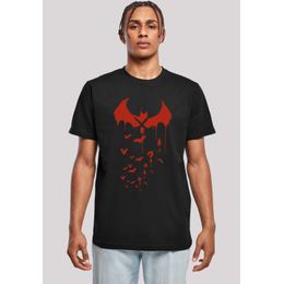F4NT4STIC Herren T-Shirt "DC Comics Batman Arkham Knight Bats X Drip", schwarz, Gr. L, Obermaterial: 100% Baumwolle, Shirts, Print