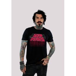 F4NT4STIC Herren T-Shirt "Star Wars Blended Logo - Premium Krieg der Sterne", schwarz, Gr. L, Obermaterial: 100% Baumwolle, Shirts, Print