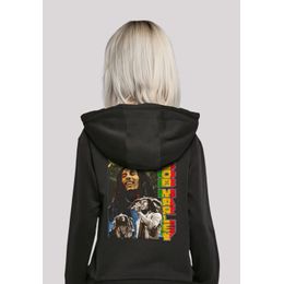 F4NT4STIC Damen Kapuzenpullover "Bob Marley Freedom Vintage Reggae Music", schwarz, Gr. XXL, Obermaterial: 65% Baumwolle, 35% Polyester, Pullover,