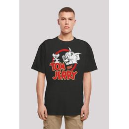 F4NT4STIC Herren T-Shirt "Tom And Jerry Distressed Logo", schwarz, Gr. XXL, Obermaterial: 100% Baumwolle, Shirts, Print