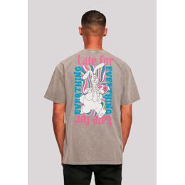 F4NT4STIC Damen T-Shirt "Alice im Wunderland", grau, Gr. S, Obermaterial: 100% Baumwolle, Shirts, Nostalgie, Retro Print, Kinderserie