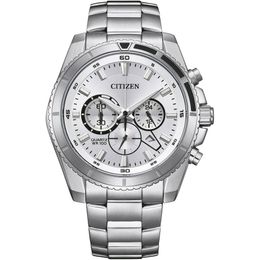 Citizen Kinder Chronograph, silber, Armbanduhren, Armbanduhr, Quarzuhr, Herrenuhr, Edelstahlarmband