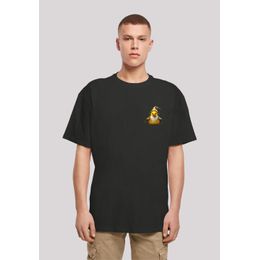 F4NT4STIC Herren T-Shirt "Rubber Duck Wizard OVERSIZE TEE", schwarz, Gr. XS, Obermaterial: 100% Baumwolle, Shirts, Print
