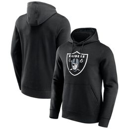 Fanatics Herren Kapuzenpullover "Fanatics Hoodie Las Vegas Raiders Primary Logo Graphic", schwarz, Gr. XL, 80% Baumwolle, 20% Polyester, Pullover