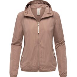 Ragwear Damen Outdoorjacke "Vinzie C", lila, Gr. S, 100% Polyester, Jacken, Extraleichte Übergangsjacke mit Kapuze