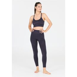 ENDURANCE ATHLECIA ATHLECIA Damen Funktionstights "NAGAR", blau, Gr. S, unifarben, 83% Nylon, 16% Elasthan, 1% Polyester, Hosen, mit angesagtem High-Waist-Bund
