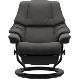 Relaxsessel stressless, B:88cm H:98cm T:77cm, grau, Leder BATICK: BATICK ist ein leicht korrigiertes, durchgefärbtes und genarbtes Möbelleder, bei