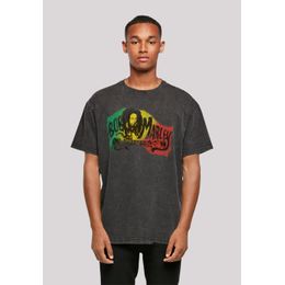 F4NT4STIC Herren T-Shirt "Bob Marley Chords Reggae Music", schwarz, Gr. XS, Obermaterial: 100% Baumwolle, Shirts, Premium Qualit&auml;t, Musik, By Rock Off