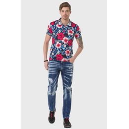 Cipo & Baxx CIPO & BAXX Herren 5-Pocket-Jeans "Hose", blau, Gr. 38, unifarben, 99% Baumwolle, 1% Elasthan, Jeans, mit modischen Applikationen