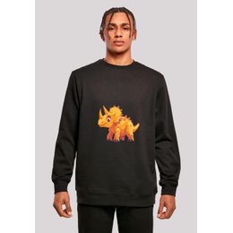 F4NT4STIC Herren Sweatshirt "S&uuml;&szlig;er Triceratops Dinosaurier", schwarz, Gr. XS, Obermaterial: 50% Baumwolle, 50% Polyester, Sweatshirts, Premium
