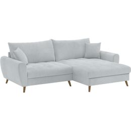 Ecksofa MR. COUCH, B:246cm H:71cm T:170cm, grau, Novaclean Avanti (100% Polyester), Wohnzimmer, Sofas, "Blackburn II L-Form", Wahlweise mit