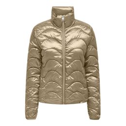Only Damen Steppjacke "ONLVEGA WAVE QUILTED JACKET CC OTW", beige, Gr. XS, unifarben, Web, Obermaterial: 60% Polyester, 40% Nylon, Jacken
