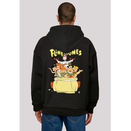 F4NT4STIC Herren Kapuzenpullover "The Flintstones The Ride Familie Feuerstein", schwarz, Gr. XS, Obermaterial: 100% Baumwolle, Pullover, Print