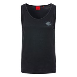 HUGO UNDERWEAR Herren Tanktop, Gr. S, schwarz, Single Jersey, Obermaterial: 50% Baumwolle, 50% Modal, unifarben, Tops, mit HUGO Druck