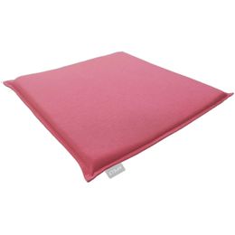 Sitzauflage Apelt, B:38cm H:2cm, pink, Baumwolle, Polyester, Polsterauflagen, "3800"