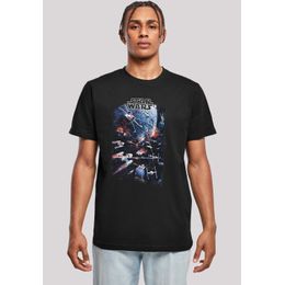 F4NT4STIC Damen T-Shirt "Star Wars Galaxy Space Fight Classic", schwarz, Gr. XXL, Obermaterial: 100% Baumwolle, Shirts, Print