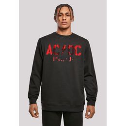 F4NT4STIC Herren Sweatshirt "ACDC Rock Musik Band PWRUP Photo Logo", schwarz, Gr. XL, Obermaterial: 50% Baumwolle, 50% Polyester, Sweatshirts, Print