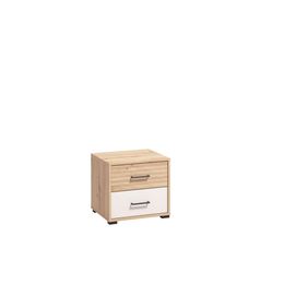 Nachtkommode Inosign, B:48cm H:44cm T:40cm, beige, MDF, Spanplatte, Sideboards, "Modena Nachtschrank Nachttisch mit 2 oder 3 Schubladen",