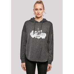 F4NT4STIC Damen Kapuzenpullover "Cities Collection - Berlin skyline", grau, Gr. L, Obermaterial: 100% Baumwolle, Pullover, Print