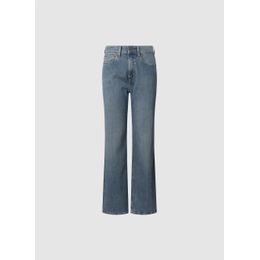 Pepe Jeans Damen Straight-Jeans "STRAIGHT JEANS HW ROBYN", blau, Gr. 29, Denim/Jeans, Obermaterial: 99% Baumwolle, 1% Elasthan, Jeans, mit hohem Bund