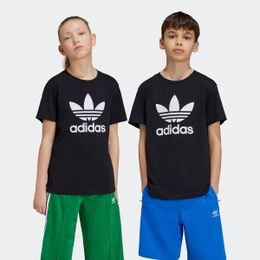 Jungen T-Shirt "TREFOIL TEE", schwarz, Gr. 152, adidas originals, Obermaterial: 100% Baumwolle, Shirts