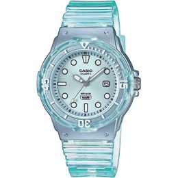Kinder Quarzuhr, blau, CASIO TIMELESS COLLECTION, Armbanduhren, Armbanduhr, Kinder, Jugendliche, bis 10 bar wasserdicht, Leuchtzeiger