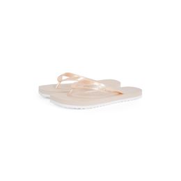 Damen Zehentrenner "THONG+ TPU METALLIC", Calvin Klein Jeans, Gr. 38, rosa, Synthetik, metallic, Basic, Schuhe, Sommerschuh, Badeschuh, Schlappen,