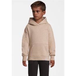NEWLIFE Jungen Kapuzensweatshirt, beige, Gr. 7, unifarben, 65% Baumwolle, 35% Polyester, Sweatshirts, im modischen Design