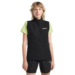 Jack Wolfskin Damen Funktionsweste "PRELIGHT STRIDE VEST W", schwarz, Gr. XL, Oberstoff: 100% POLYESTER ; Futter 1:00% POLYESTER, Westen