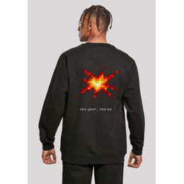 F4NT4STIC Herren Kapuzenpullover "SIlvester Party Happy People Only", schwarz, Gr. M, Obermaterial: 50% Baumwolle, 50% Polyester, Pullover, Print