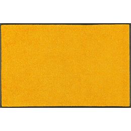 Fu&szlig;matte, B:75cm H:7mm L:120cm, gold, wash+dry by Kleen-Tex, Kunstfaser, Au&szlig;enbereich, Teppiche, "Trend Uni, Schmutzfangmatte, waschbar",