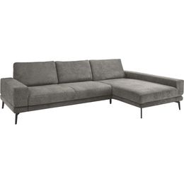 Ecksofa, B:293cm H:87cm T:180cm, grau, SET ONE BY Musterring, 100% Polyester, Wohnzimmer, Sofas, "SO 3600 optimaler Sitzkomfort in Federkern o.