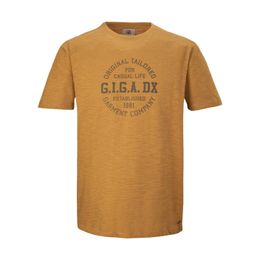 G.I.G.A. by Killtec Herren T-Shirt "GS 4 MN TSHRT GOTS", gelb, Gr. M, G.I.G.A. DX BY KILLTEC, Obermaterial: 100% Baumwolle;Obermaterial 2: 95% Baumwolle, 5% Elasthan,