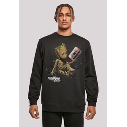 F4NT4STIC Herren Sweatshirt "Marvel Guardians Of The Galaxy Vol2 Groot Tape", schwarz, Gr. S, Obermaterial: 50% Baumwolle, 50% Polyester,