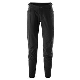 Gonso Damen Fahrradhose "TRAIL PANTS W", schwarz, Gr. 42, 85% Polyester (recycelt), 10% Elasthan, 5% Polyamid, Hosen, Damen MTB-Hose ohne