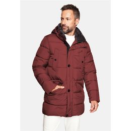 NEW CANADIAN Herren Steppjacke, rot, Gr. 34, unifarben, 100% Polyester, Jacken, mit abnehmbarem Innenkragen