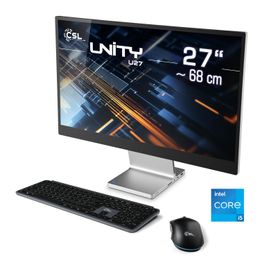 CSL Gaming-PC "Unity U27", Microsoft Windows 11 Pro (64 Bit), 32 GB RAM 500 GB SSD, silber, Desktop-PCs