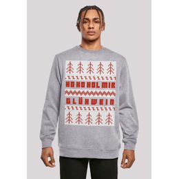 F4NT4STIC Damen Kapuzenpullover "Ho Ho Hol mir Gl&uuml;hwein Weihnachten", grau, Gr. XS, Obermaterial: 50% Baumwolle, 50% Polyester, Pullover, Print
