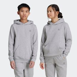 Mädchen Kapuzensweatshirt "HOODIE", grau, Gr. 128, adidas originals, Obermaterial: 70% Baumwolle, 30% Polyester, Sweatshirts