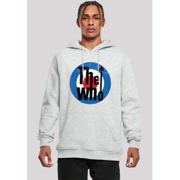 F4NT4STIC Herren Kapuzenpullover "The Who Target Classic", grau, Gr. S, Obermaterial: 65% Baumwolle, 35% Polyester, Pullover, Premium Qualit&auml;t