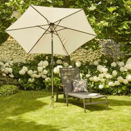 Schirmhalter siena GARDEN, &Oslash;:40cm, silber, Stahl, Schirmhalterungen, Rasendorn, &Oslash;: 40 cm, galvanisiert, mit Adaptern f&uuml;r &Oslash;48/38/32 mm
