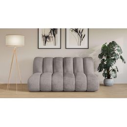 2,5-Sitzer, B:185cm H:84cm T:108cm, grau, LeGer Home by Lena Gercke, 100% Polyester, Sofas, "Priya Designersofa, moderne Steppung, auch in Bouclé",
