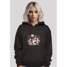 F4NT4STIC Damen Kapuzenpullover "Blumenstrau&szlig; Boho", schwarz, Gr. L, Obermaterial: 65% Baumwolle, 35% Polyester, Pullover, Premium Qualit&auml;t
