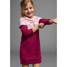 Kidsworld Mädchen Sweatkleid "UNICORN", bunt, Gr. 104, colorblocking, mehrfarbig, Sweatware, Obermaterial: 60% Baumwolle, 40% Polyester, Kleider,