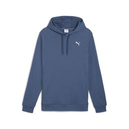 Puma Herren Kapuzensweatshirt "M TAD ESSENTIALS FRENCH TERRY HOODIE", blau, Gr. M, Sweatware, Obermaterial: 70% Baumwolle, 30% Polyester, Sweatshirts
